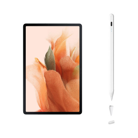 Olixar White Magnetic Stylus Pen - For Samsung Galaxy Tab S7 FE