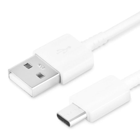 Official Samsung White USB-A to USB-C Sync and Charge 1.2m Cable - For ...