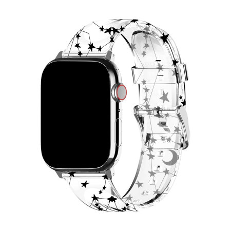 LoveCases Black Stars & Moons Strap - For Apple Watch Series 8 45mm
