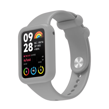 Olixar Grey Silicone Protective Case - For Xiaomi Mi Smart Band 8 Pro