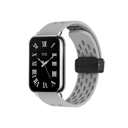 Olixar Grey Silicone Active Sport Band - For Xiaomi Mi Smart Band 8 Pro