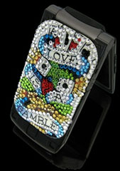 Ed Hardy Icing Rhinestone Universal Phone Sticker - Love Is A Gamble
