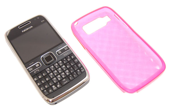 FlexiShield Skin For Nokia E72 - Clear Pink