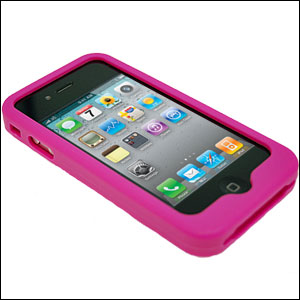 Silicone Case For iPhone 4 - Pink