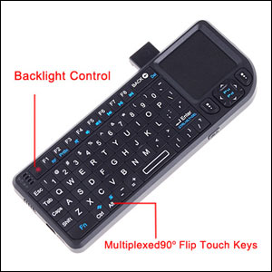 Rii Mini Bluetooth Keyboard with Mouse and Laser Pointer