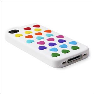 Agent 18 HeartVest Silicone Case for iPhone 4 - White