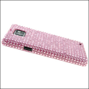 Diamante Back Cover for Samsung Galaxy S2 - Pink