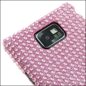 Diamante Back Cover for Samsung Galaxy S2 - Pink