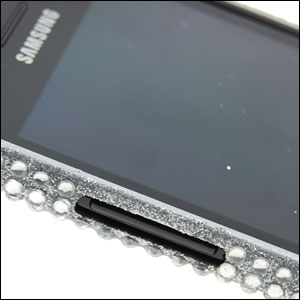 Diamante Back Cover for Samsung Galaxy S2 - Silver