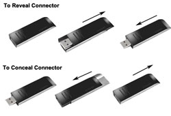 SanDisk Cruzer Contour U3 USB Flash Drive - 4GB