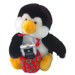 Christmas Party Penguin Phone Holder