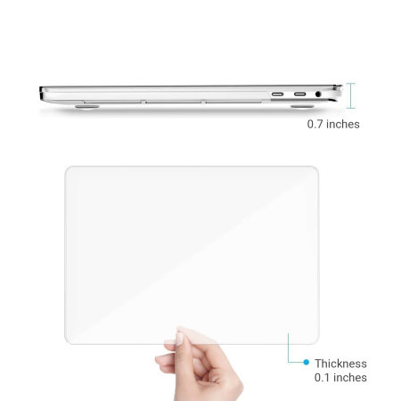 Olixar Clear Hard Case - For MacBook Air 15" 2024 M3 Chip