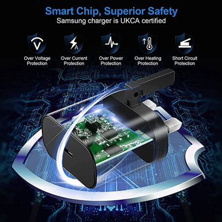 Official Samsung 25W USB-C Black Charger - For Samsung Galaxy A55 5G