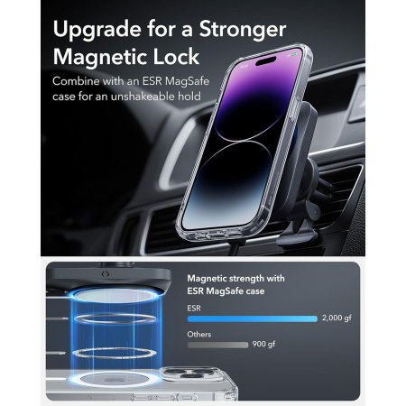 ESR CryoBoost 15W MagSafe Car Charger with Car Charger and USB-C Cable