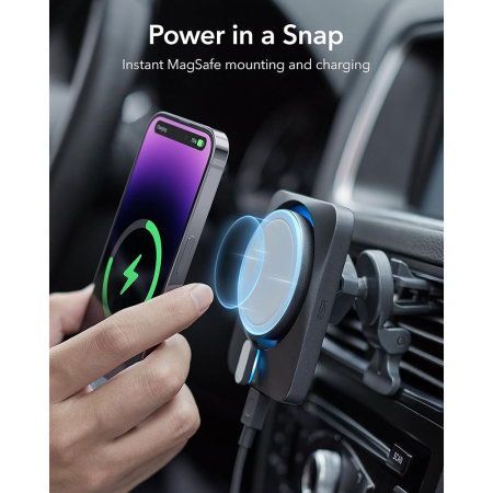 ESR CryoBoost 15W MagSafe Car Charger with Car Charger and USB C Cable