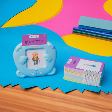 Maxlife Blue Talking Flash Cards English Learning Device For Kids