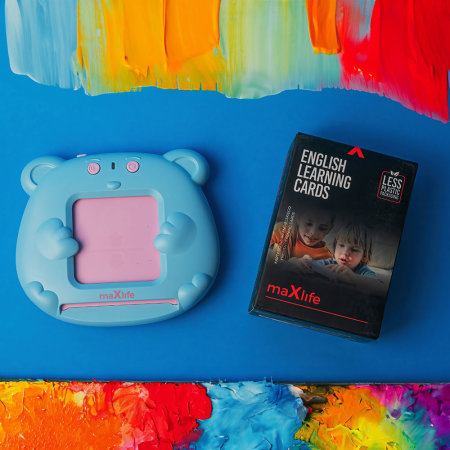 Maxlife Blue Talking Flash Cards English Learning Device For Kids