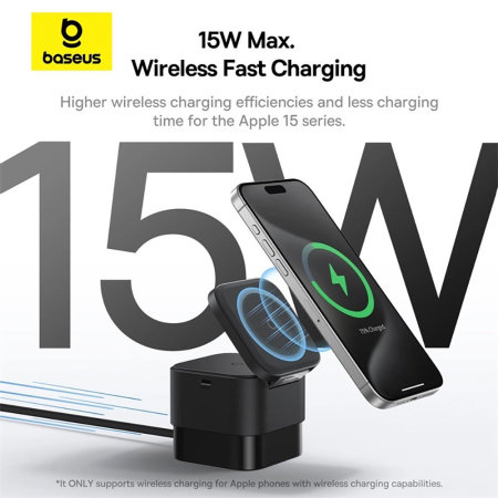 Baseus MagPro 3 in 1 MagSafe 20W Wireless Charging Block