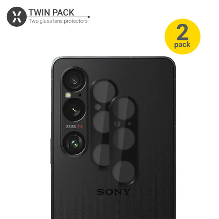 Olixar Two Pack Tempered Glass Camera Protectors - For Sony Xperia 1 VI