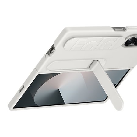 Official Samsung White Silicone Grip Case with Stand - For Samsung ...
