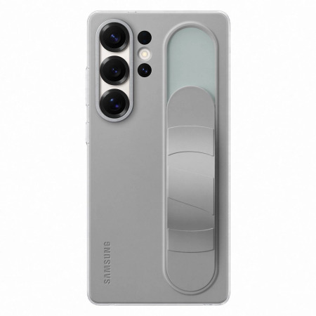 Official Samsung Grey Standing Grip Case - For Samsung Galaxy S25 Ultra