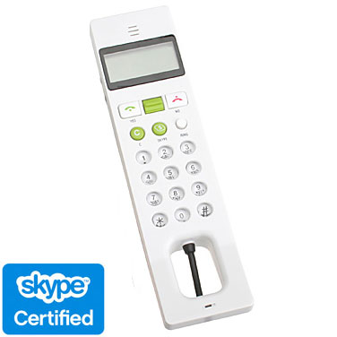 USB Skype Phone with LCD Display (White)