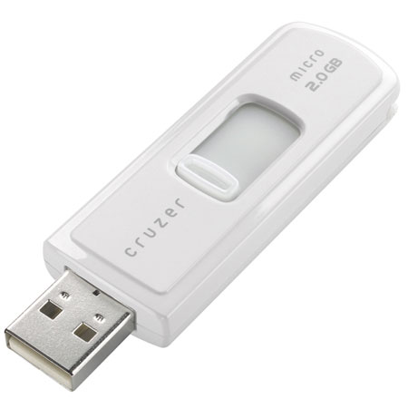 SanDisk Cruzer Micro U3 USB Flash Drive - 2GB (White)