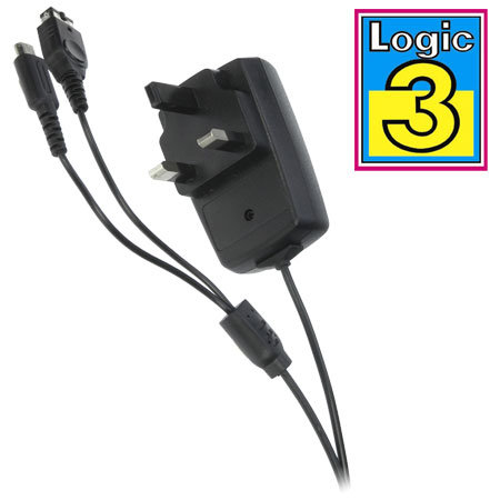 Logic 3 Tri Format Mains Adapter - Nintendo DS / Game Boy Advance SP