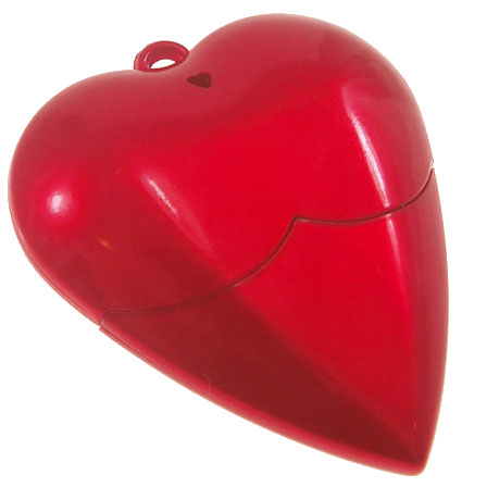 Heart Shaped USB Flash Drive - 2GB
