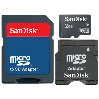 SanDisk MicroSD Mobile Memory Kit - 2GB