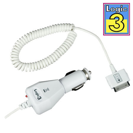 Logic 3 iPod Car Charger - White