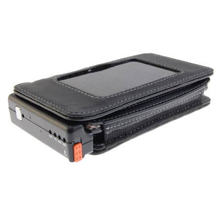 Apple iPhone 3G Solar Charging Case - Book Style - Black