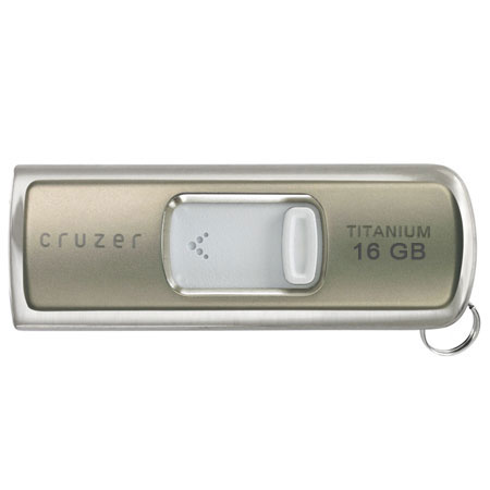 SanDisk Cruzer Titanium U3 USB Flash Drive - 16GB