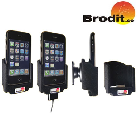 Brodit Holder With Tilt Swivel & Pass Through Connection - iPhone 3GS / 3G