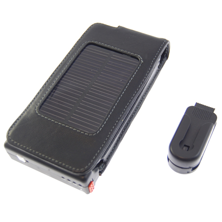 Apple iPhone 3G Solar Charging Flip Case - Black