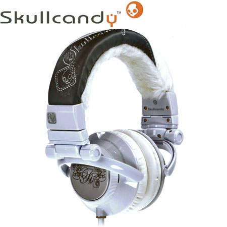 Skullcandy Ti Stereo Headphones - White Fur