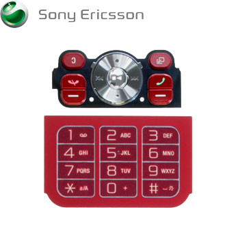 Sony Ericsson W910i Replacement Keypad - Latin Red