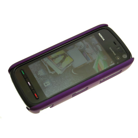 Clip On Back Cover With Screen Protector - Nokia 5800 - Purple