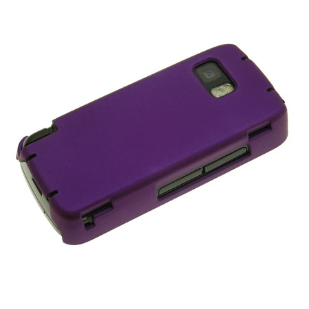 Clip On Back Cover With Screen Protector - Nokia 5800 - Purple