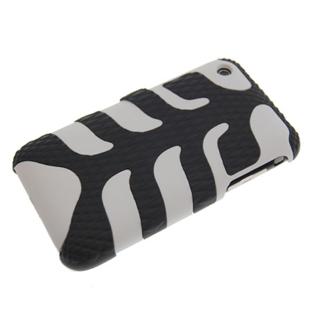 iPhone 3GS / 3G Rubberized Hard Back Cover - Black/White Reviews