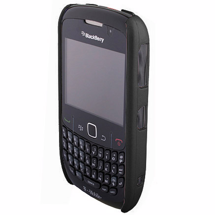 BlackBerry Curve Rubberized Hard Back Cover - Black