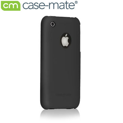 Coque iPhone 3G / 3GS Case-Mate Barely There - Noire Caoutchouc