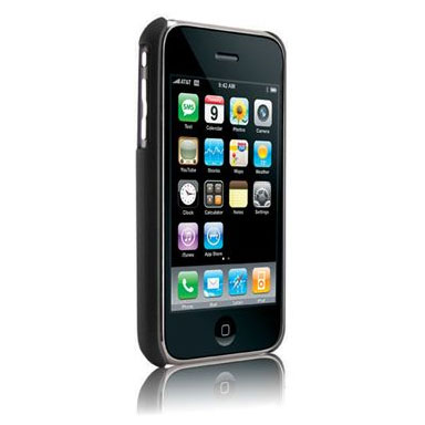 Case-Mate Barely There Case - iPhone 3GS / 3G - Black Rubber