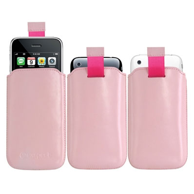 Exspect iPhone 3GS / 3G Leather Slip Case - Pink