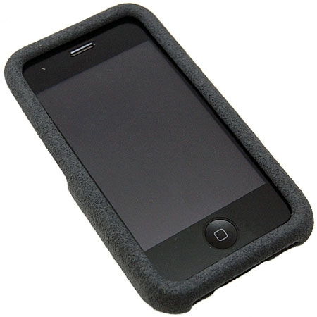 Ion Carbon Fibre Leather Case For iPhone 3GS / 3G - Grey Velvet