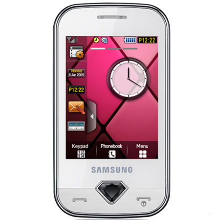 Sim Free Samsung S7070 Diva - White