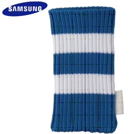 Samsung Universal Wide Stripe Blue Phone Sock