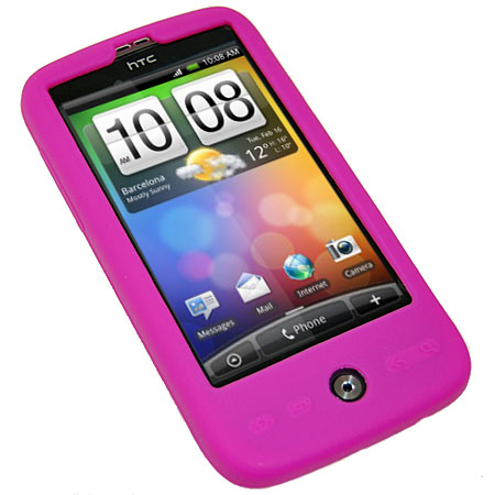 Silicone Case For HTC Desire - Hot Pink