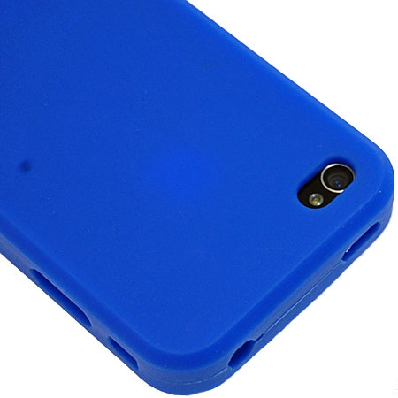 Silicone Case For iPhone 4 - Blue