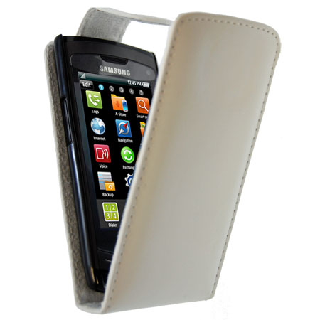 Samsung Wave Flip Case - White